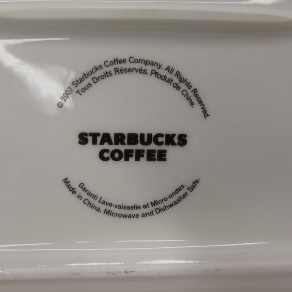 Starbucks | Kitchen | Starbucks Coffee Bean Serving Platter 9x7 Plate ...